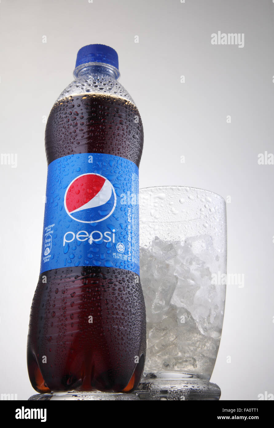 KUala Lumpur,Malaysia 27th April 2015,bottle of Pepsi cola. Pepsi is a ...