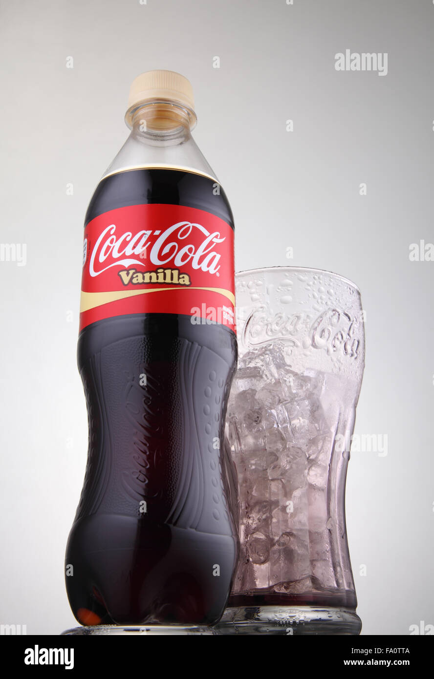 KUala Lumpur,Malaysia 27th April 2015,150ml coca cola Vanilla Bottle ...
