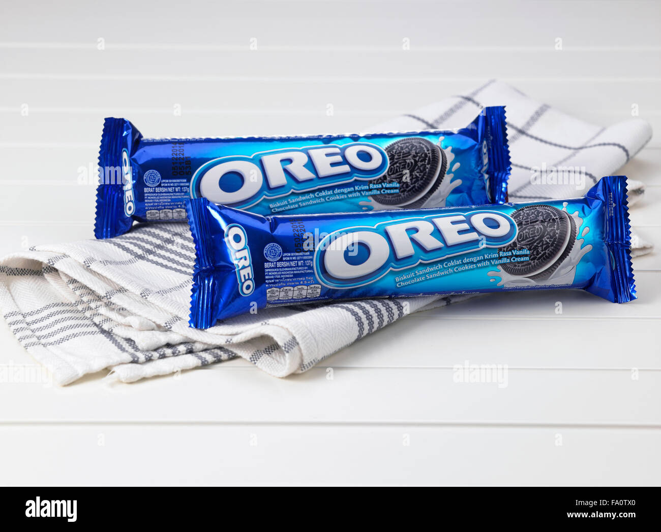 KUALA LUMPUR, MALAYSIA - FEBRUARY 15TH 2015. Produced by Nestle, Oreo ...