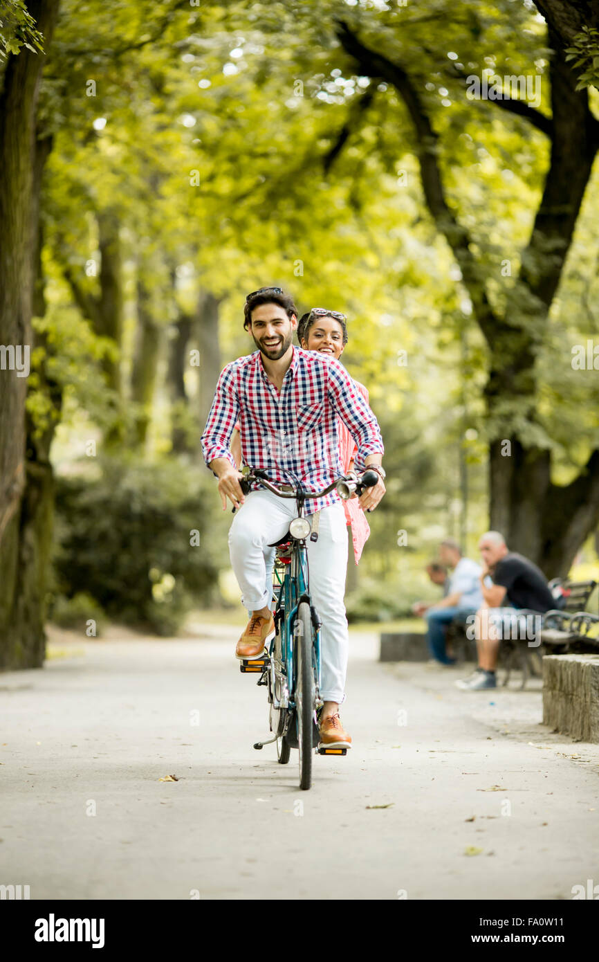 Couple tandem bike hi-res stock photography and images - Alamy