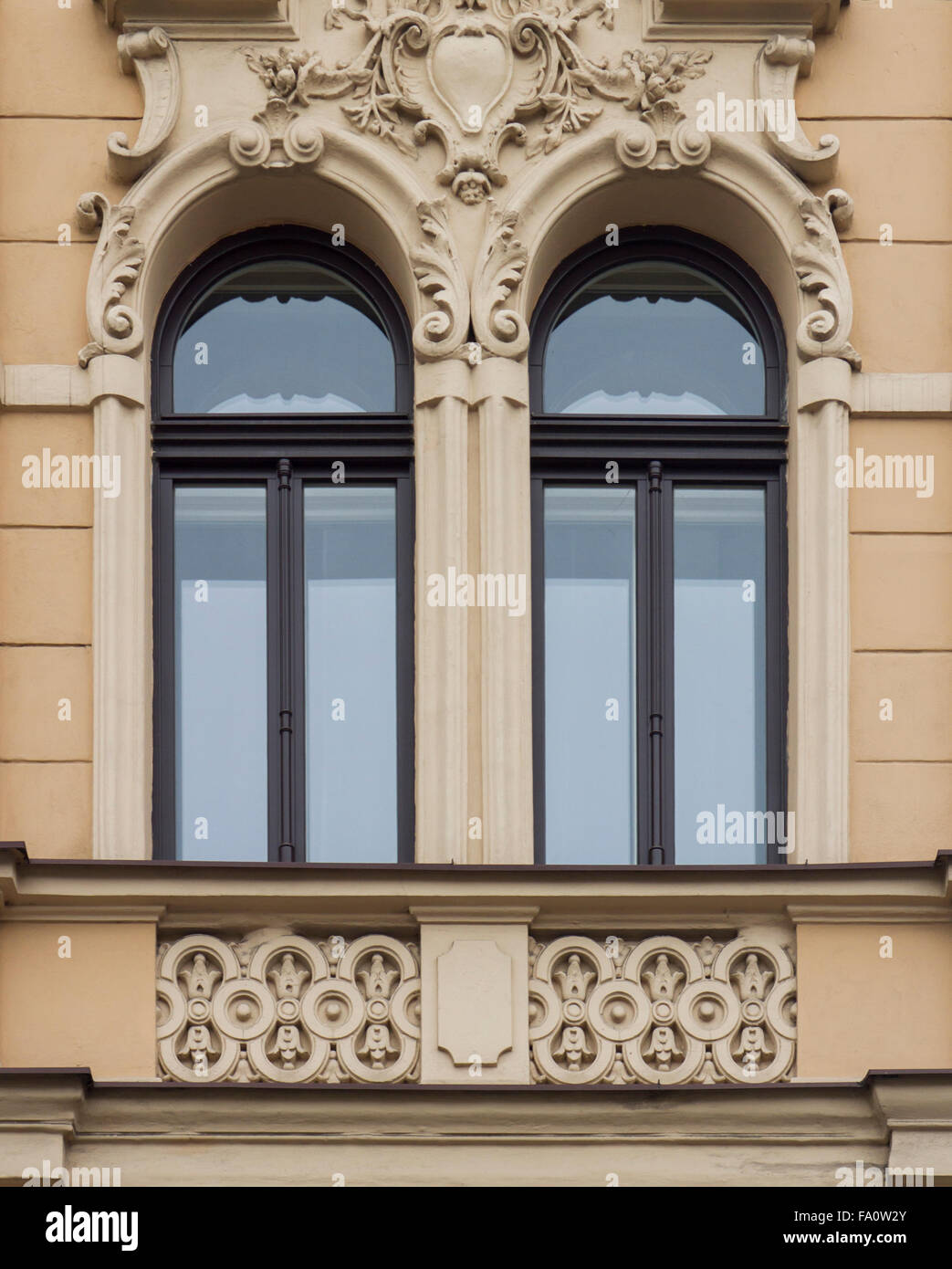 Classical Window in Prague, Czech Republic Stock Photo - Alamy