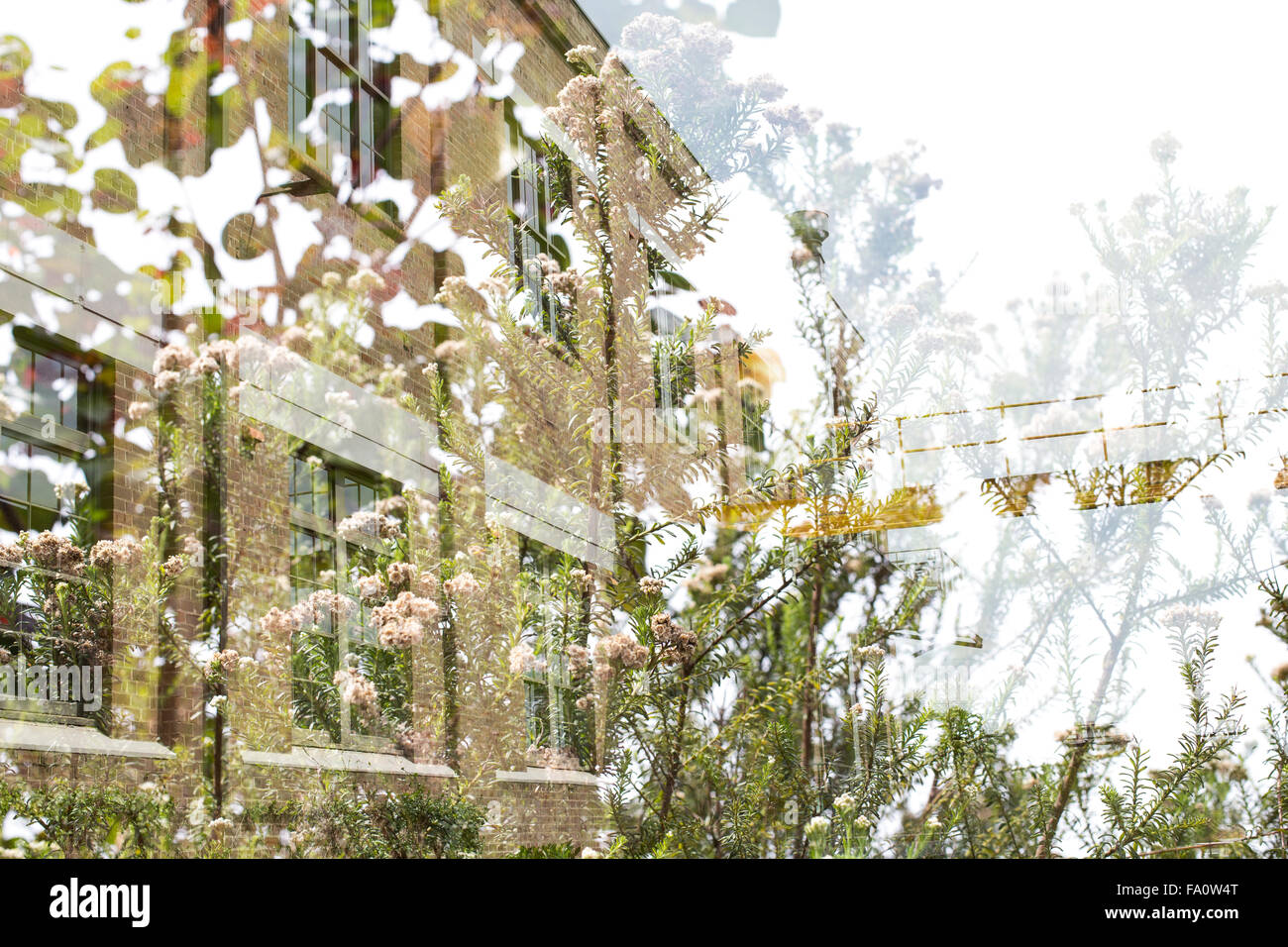 Double exposure architecture photo Stock Photo - Alamy