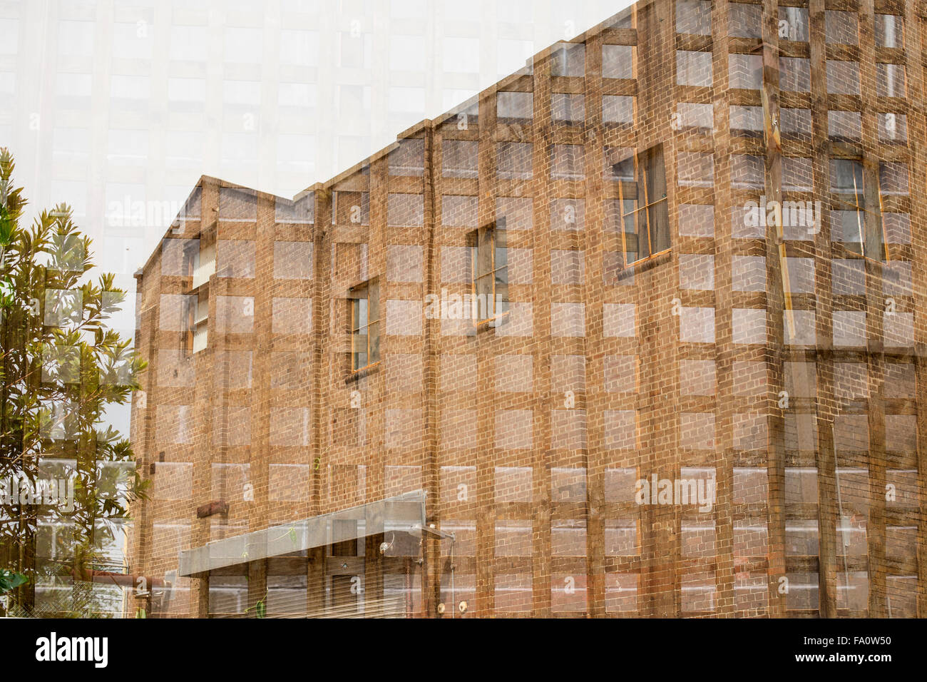 Double exposure architecture photo Stock Photo - Alamy