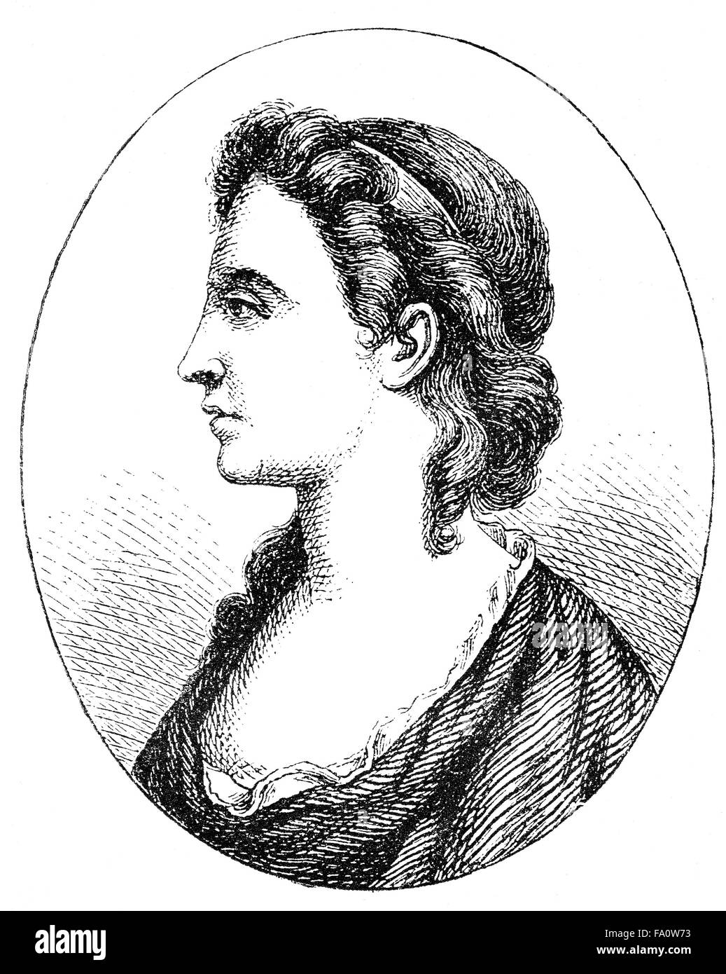 Maria Karoline Flachsland, 1750 - 1809, wife of Johann Gottfried von ...