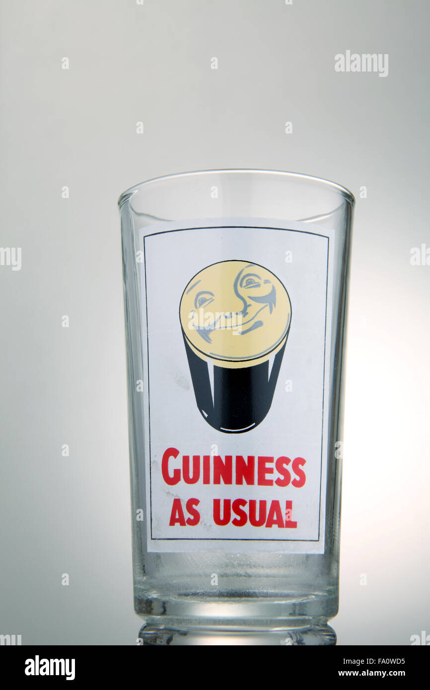 Empty guinness glass hi-res stock photography and images - Alamy