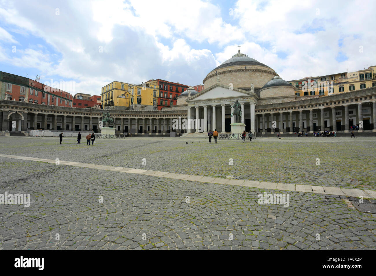 Summer, Piazza del Plebiscito, Historic Centre of Naples city, UNESCO ...
