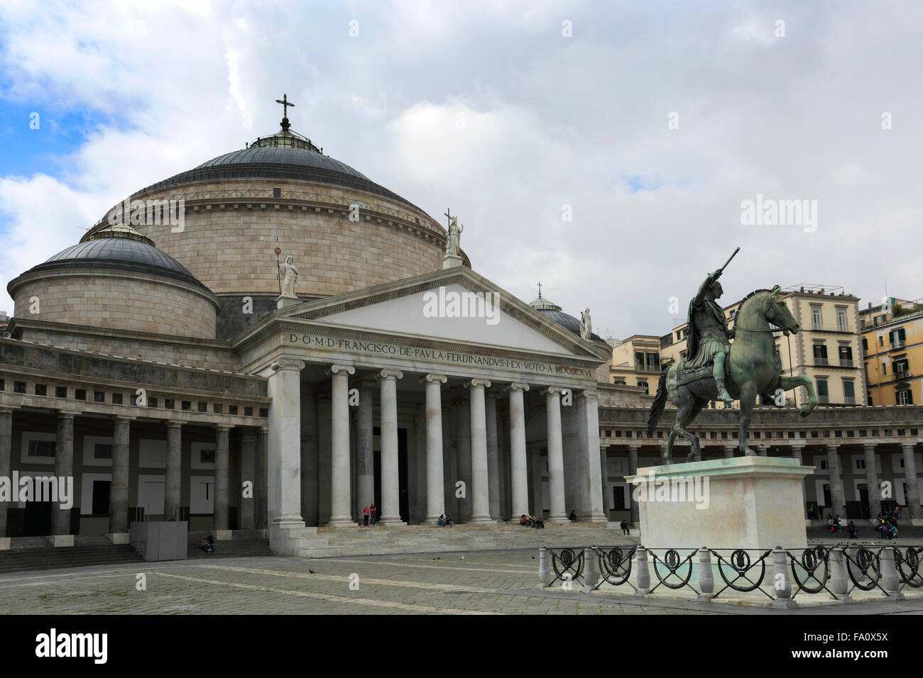 Summer, Piazza del Plebiscito, Historic Centre of Naples city, UNESCO ...
