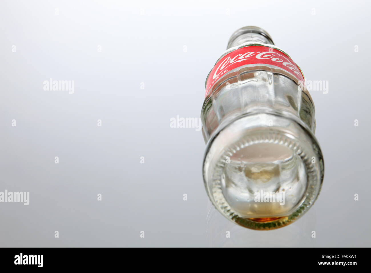 KUALA LUMPUR, MALAYSIA - june 6TH, 2015.empty coca cola empty bottle ...