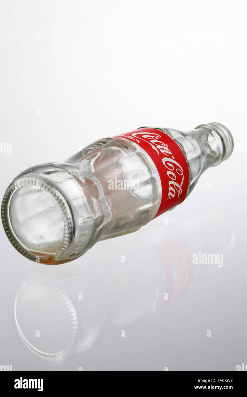 KUALA LUMPUR, MALAYSIA - june 6TH, 2015.empty coca cola empty bottle ...