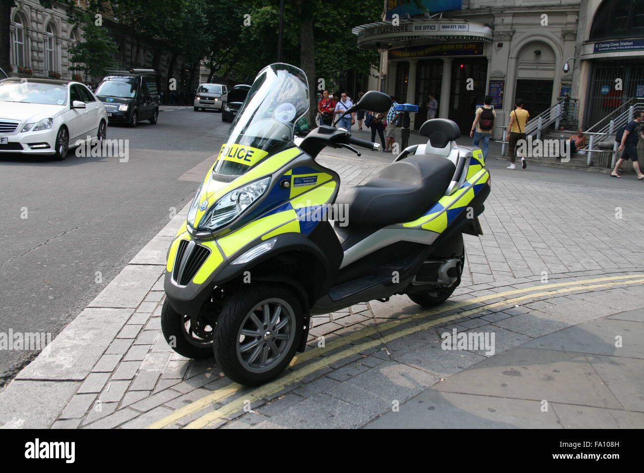 A Metroplotan Police tricycle in London Stock Photo - Alamy