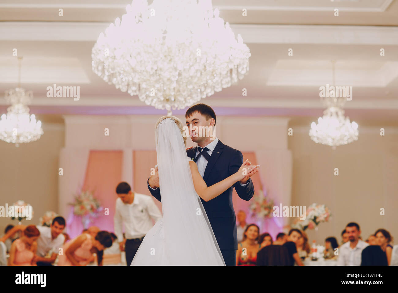 First wedding dance Stock Photo - Alamy