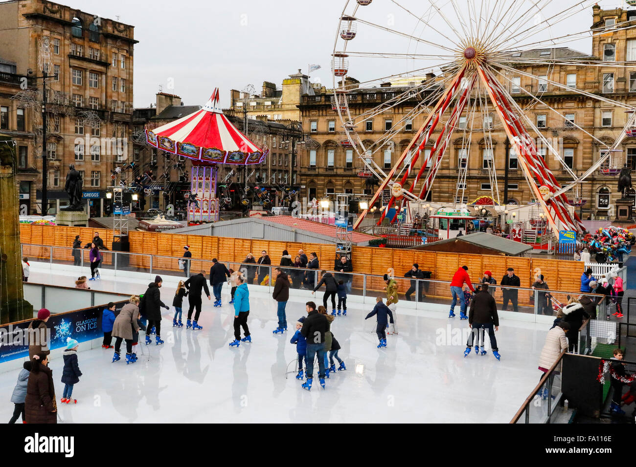 Glasgow, UK. 19th Dec, 2015. Once again, for another year, an outdoor ...