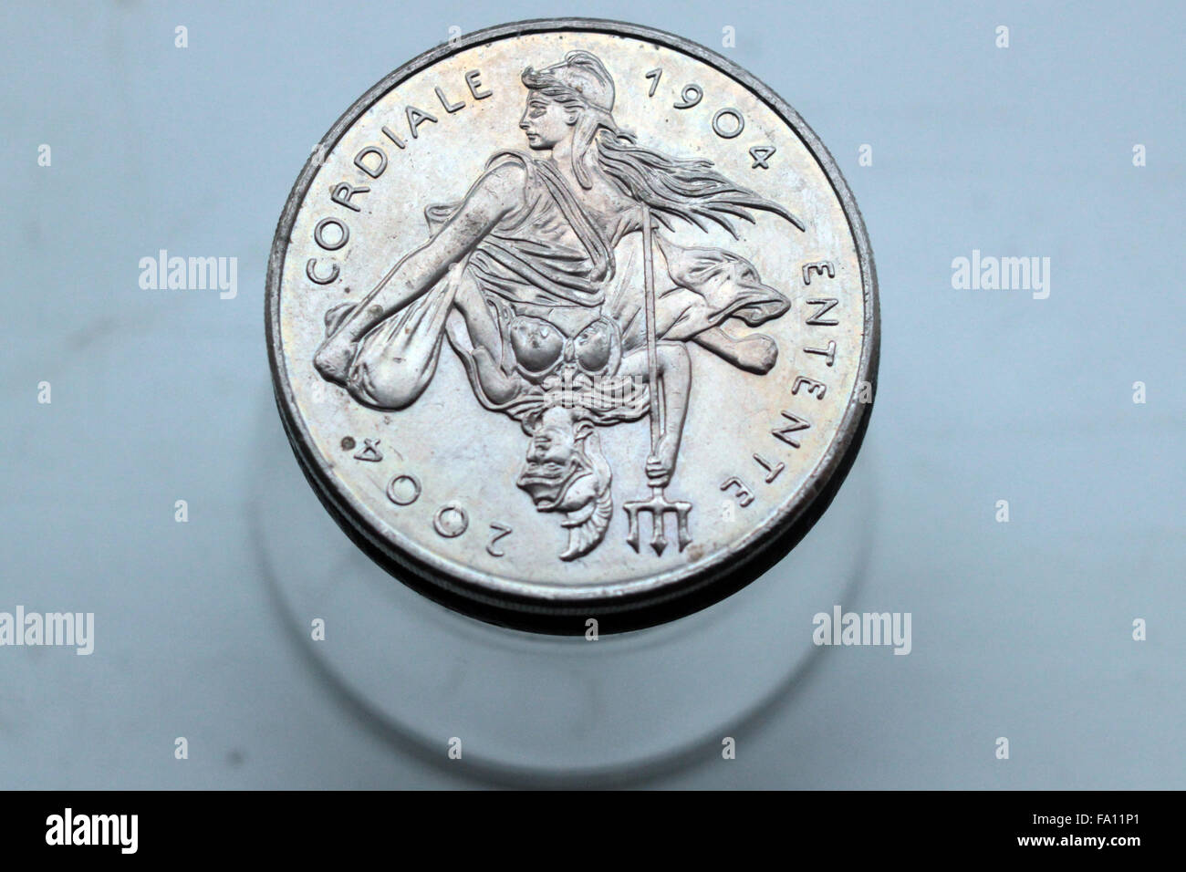 British five pound coin Stock Photo - Alamy