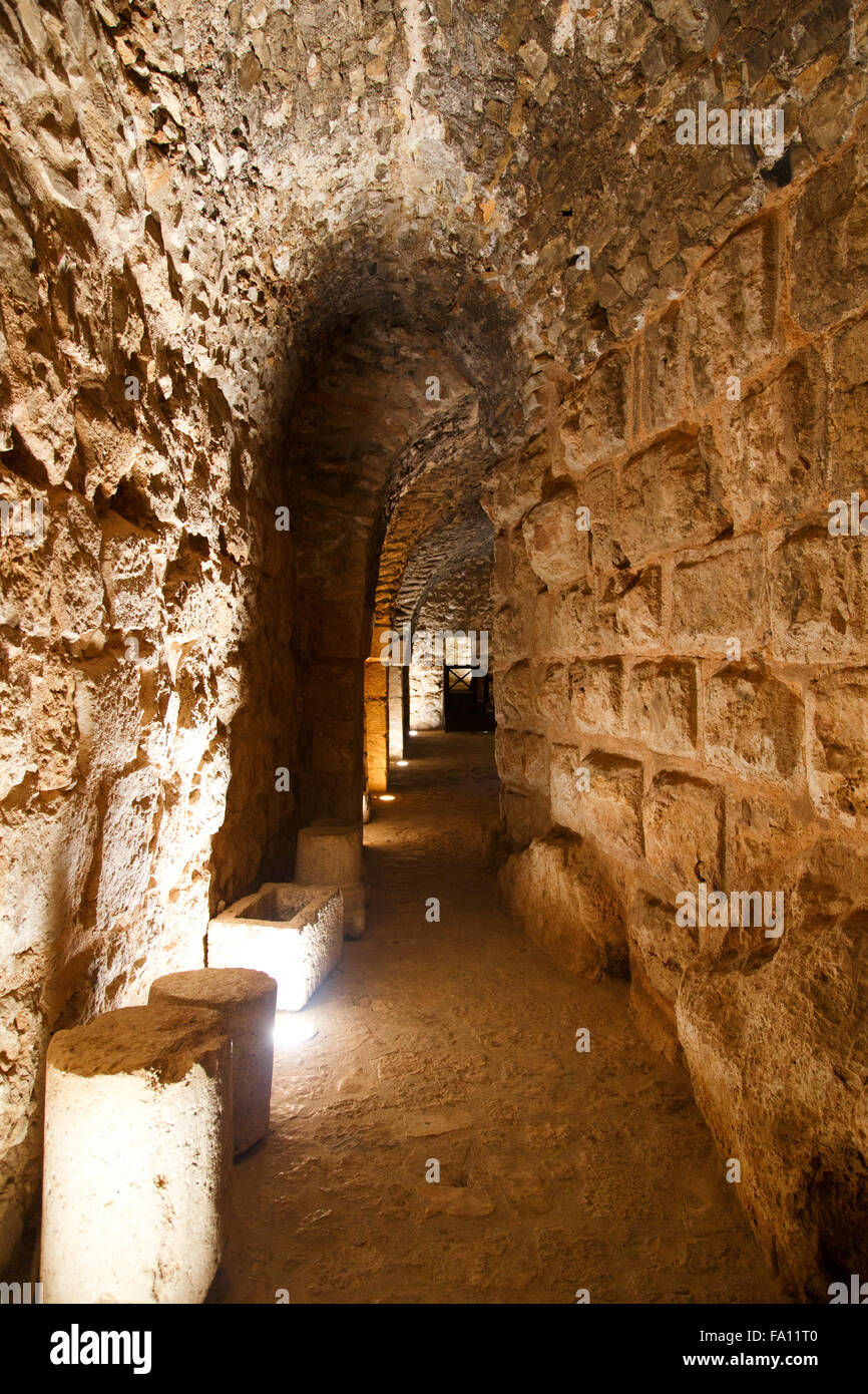 Detail of the fortress, Ajloun, Jordan Stock Photo - Alamy