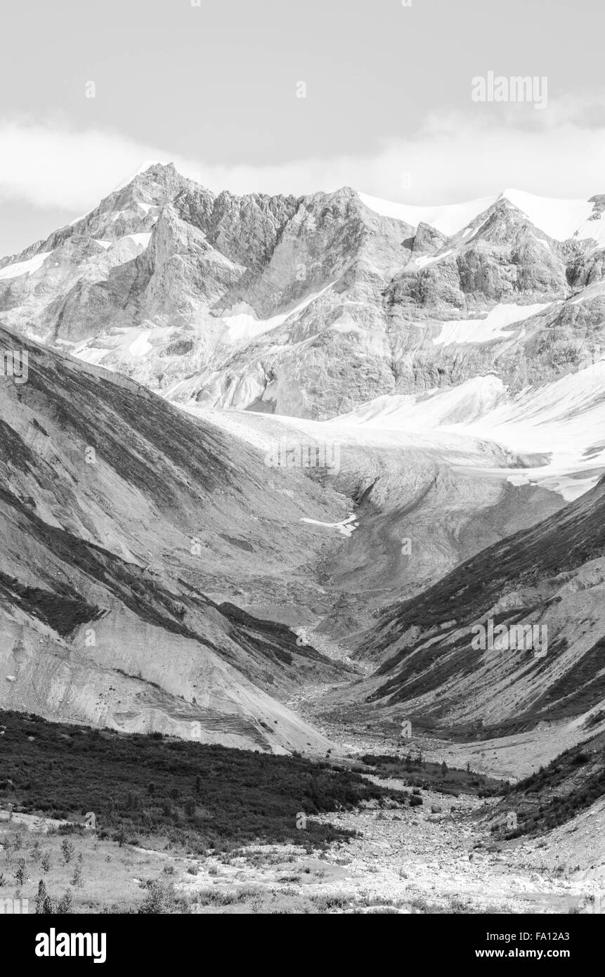 Glacier national park valley Black and White Stock Photos & Images - Alamy