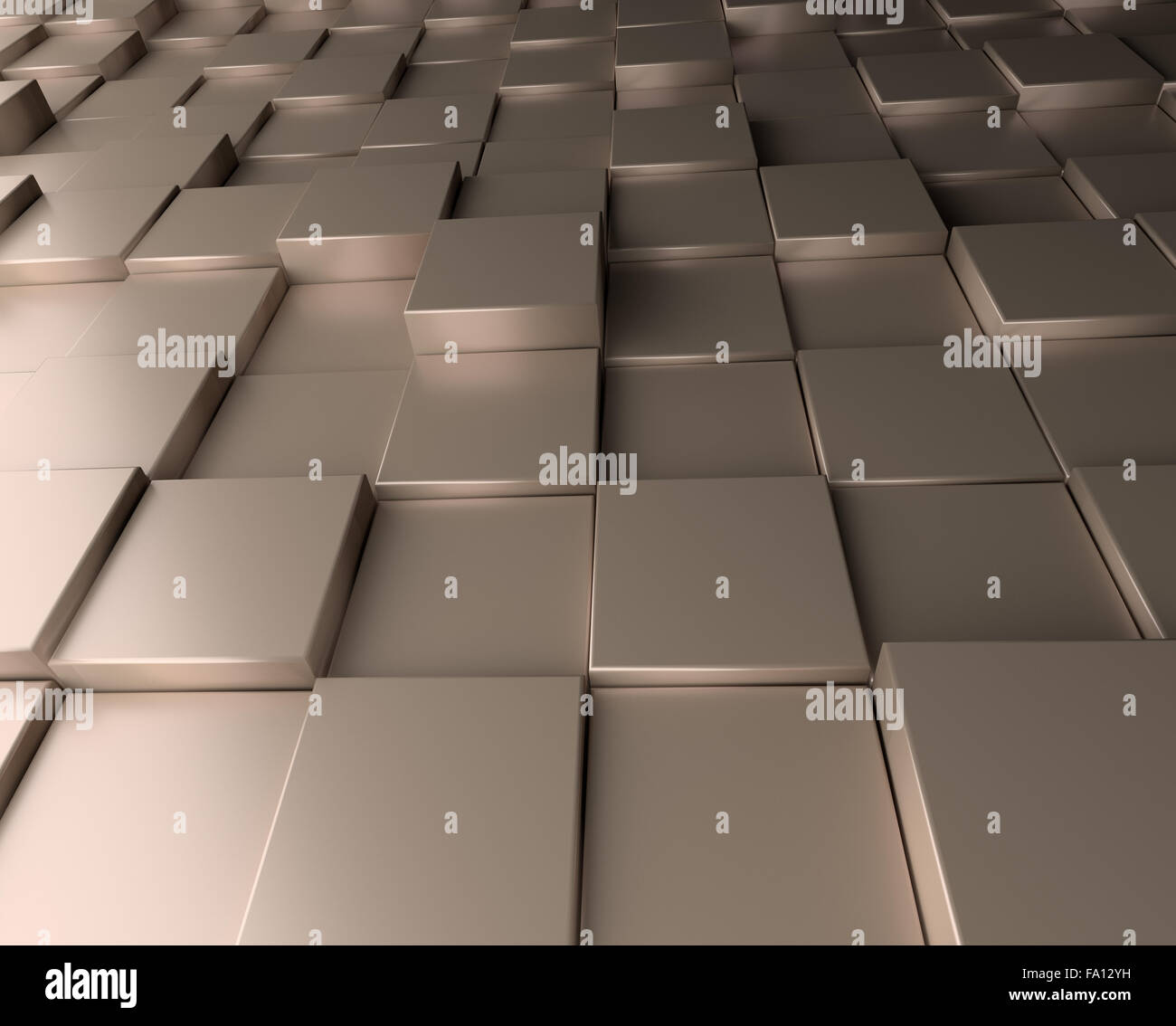 Modern abstract background with aluminum cubes Stock Photo - Alamy