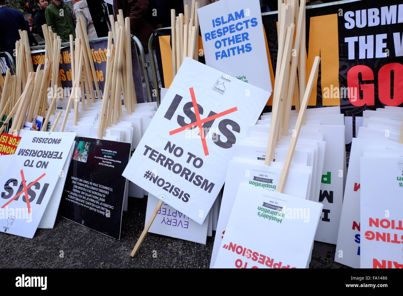 Shia Muslims annual arbaeen procession London Dec 2015 Stock Photo - Alamy