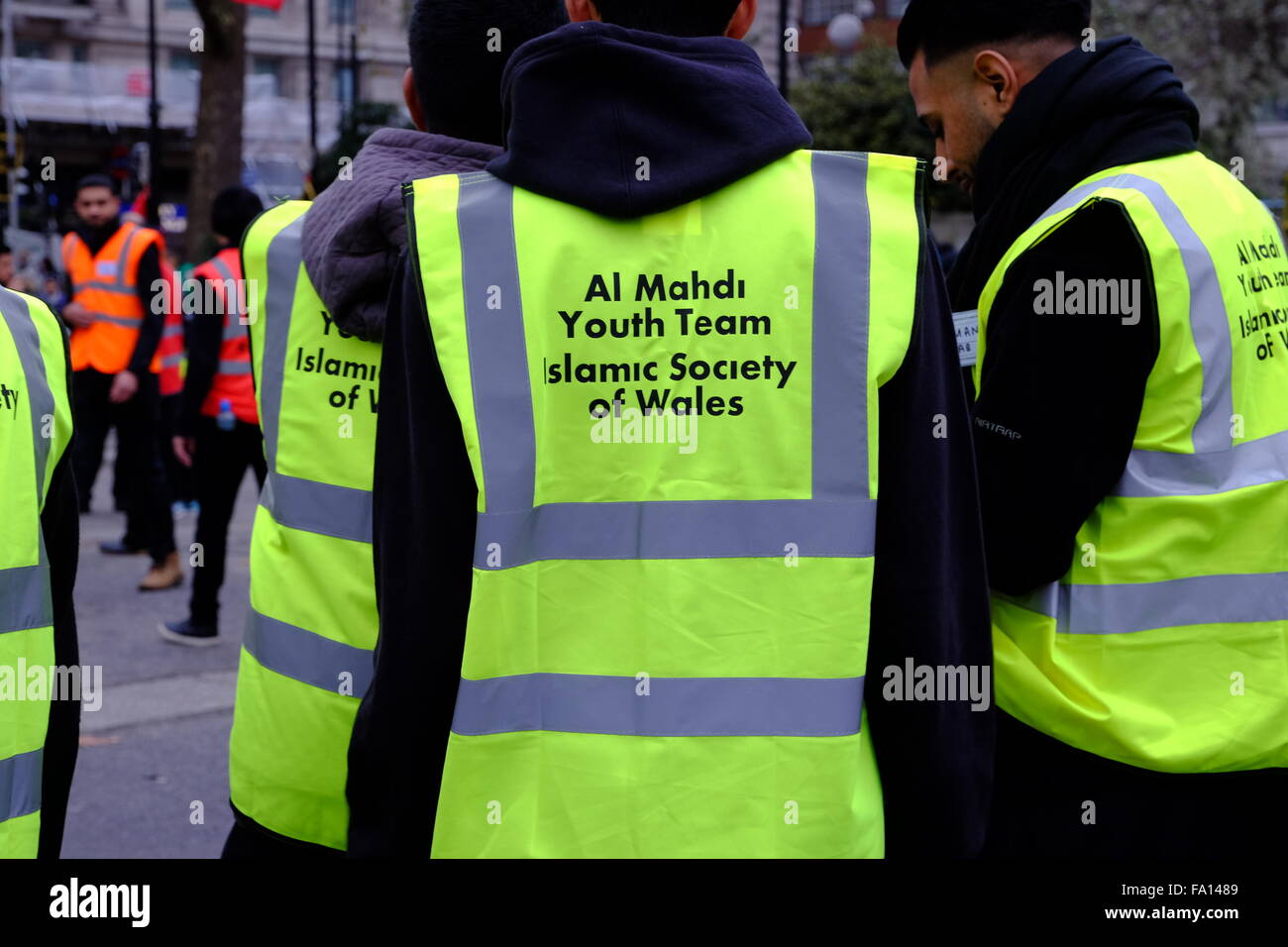 Shia Muslims annual arbaeen procession London Dec 2015 Stock Photo - Alamy