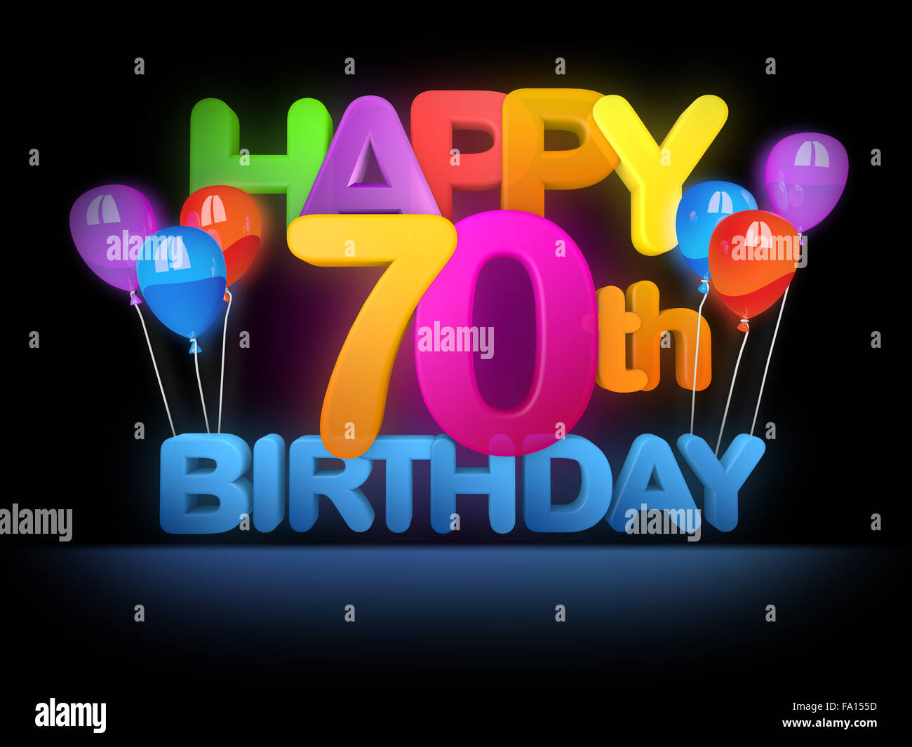 Happy 70th birthday hi-res stock photography and images - Alamy
