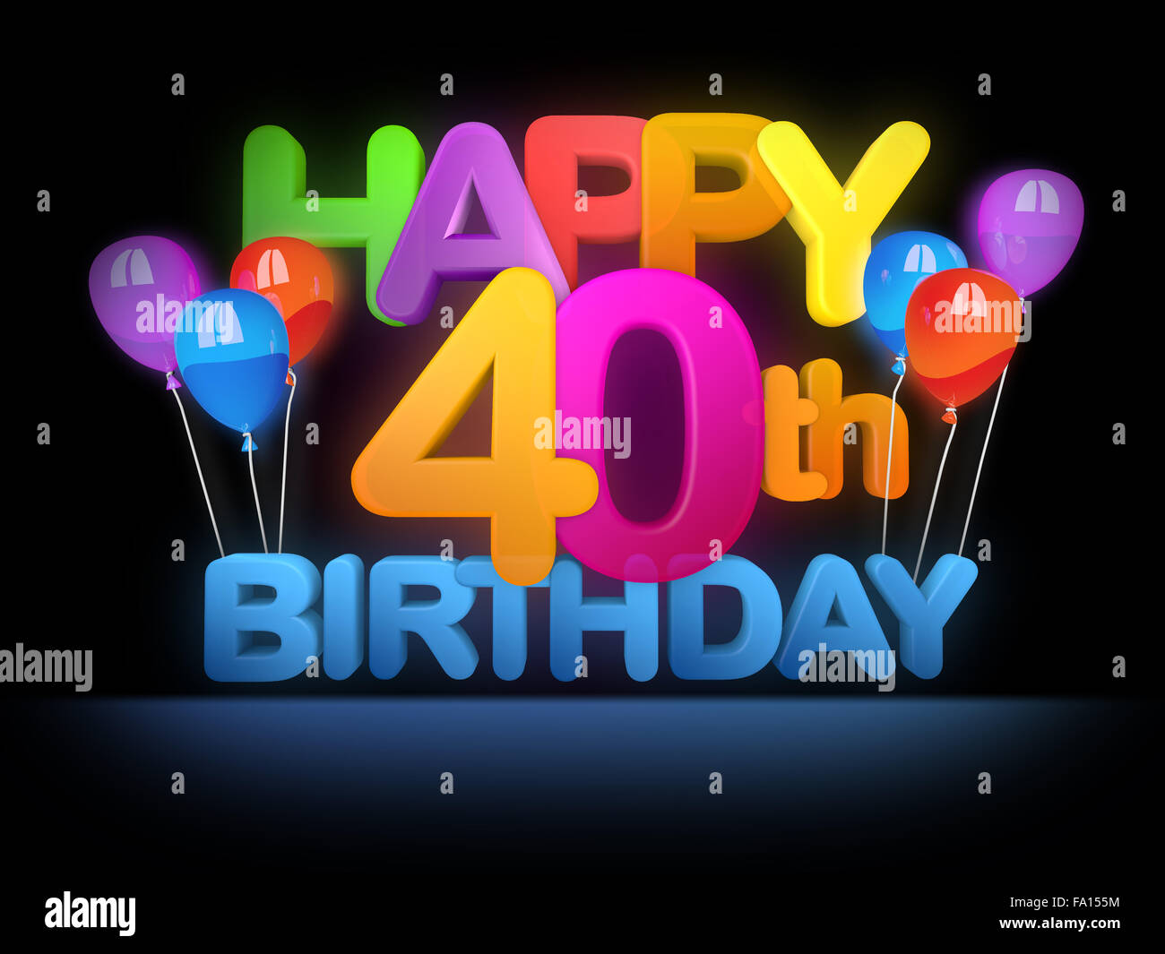 Happy 40th anniversary hi-res stock photography and images - Alamy