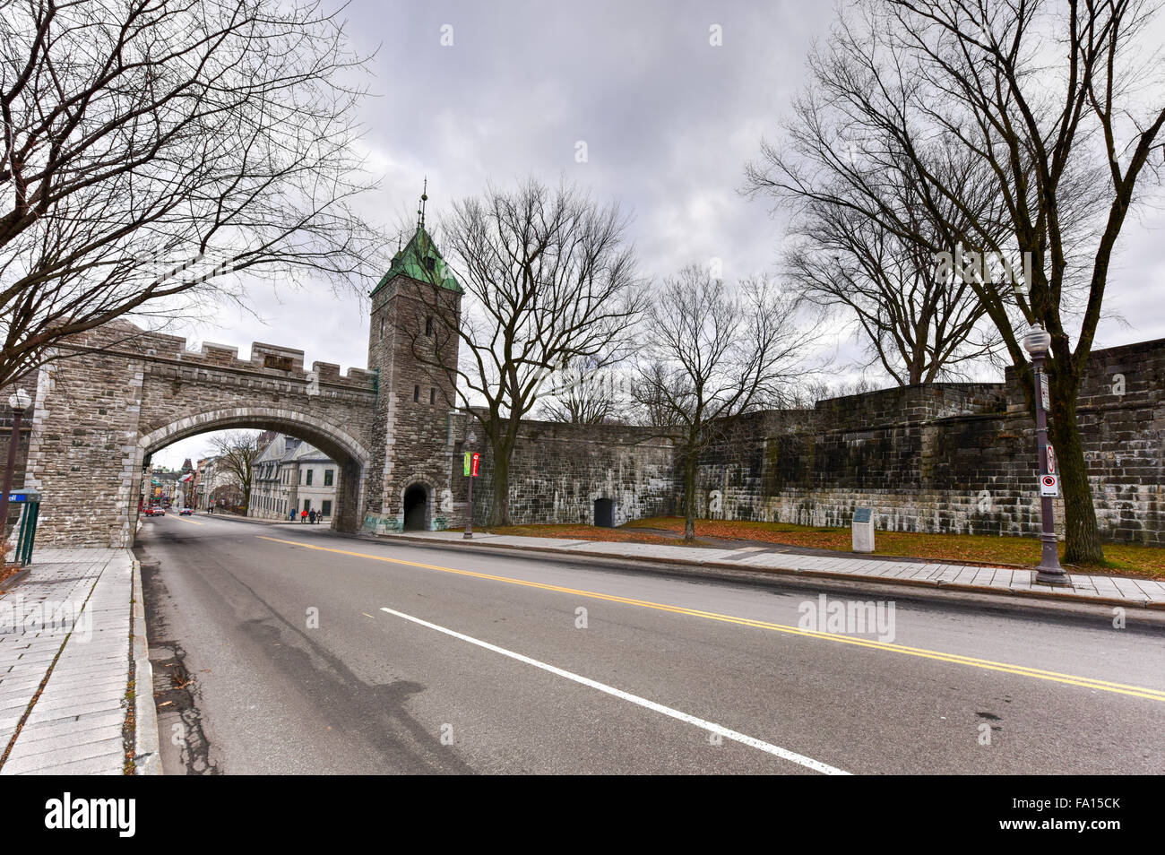 Saint Louis Gate in Quebec, Canada. Located in Canada, the Ramparts of ...