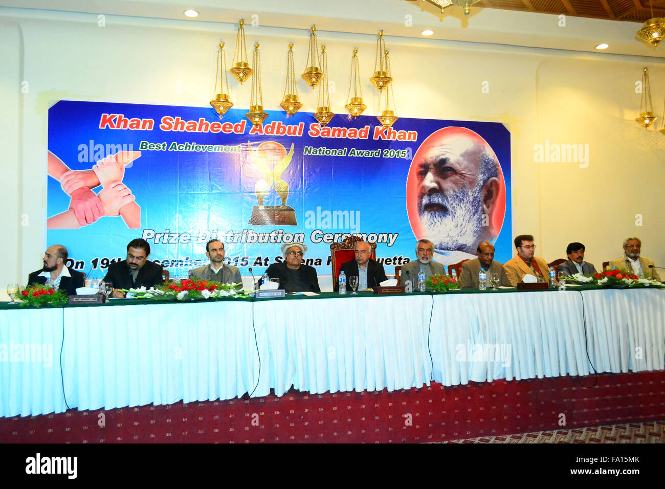 Quetta, Pakistan. 19th Dec, 2015. Chief Minister Balochistan Dr. Abdul ...