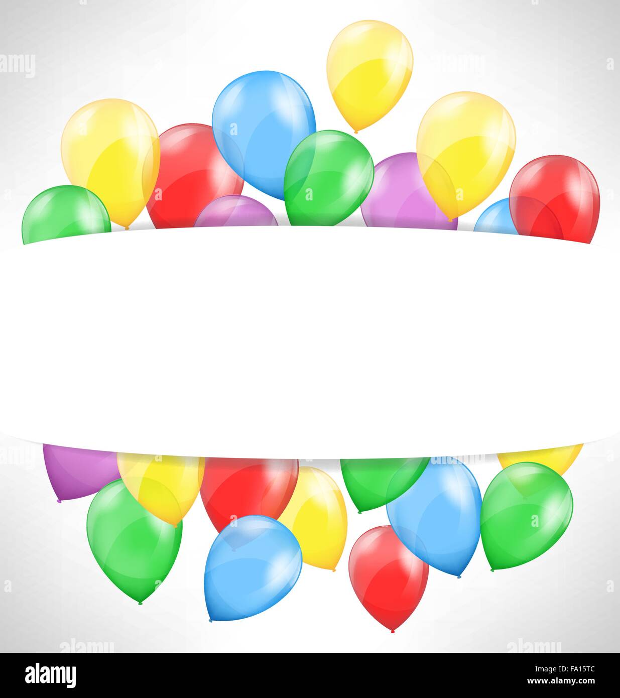 Birthday Balloons Border Landscape