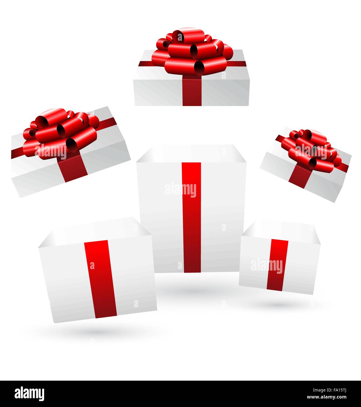 Opened gift boxes on grayscale Stock Vector Image & Art - Alamy