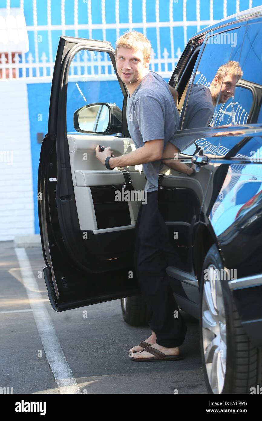 Nick Carter arrives at DWTS rehearsals Featuring: Nick Carter Where ...
