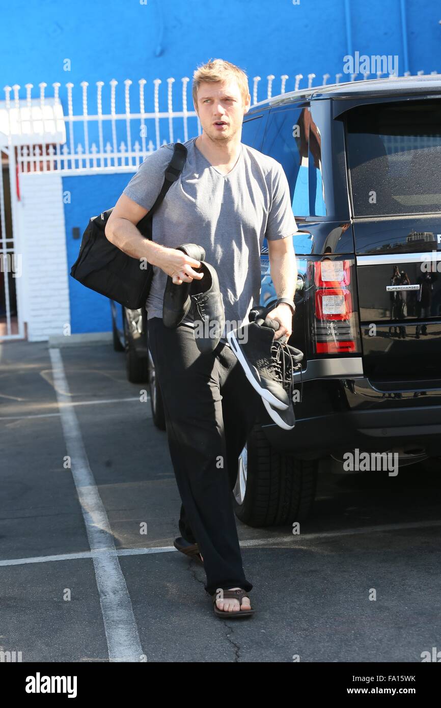 Nick Carter arrives at DWTS rehearsals Featuring: Nick Carter Where ...