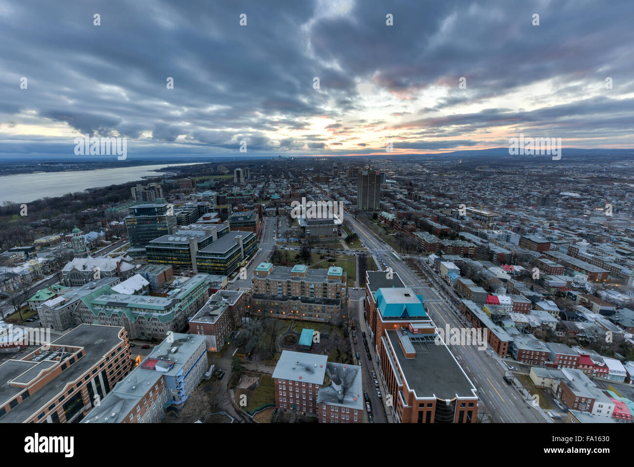 Panoramic view of the Quebec City Skyline Stock Photo - Alamy