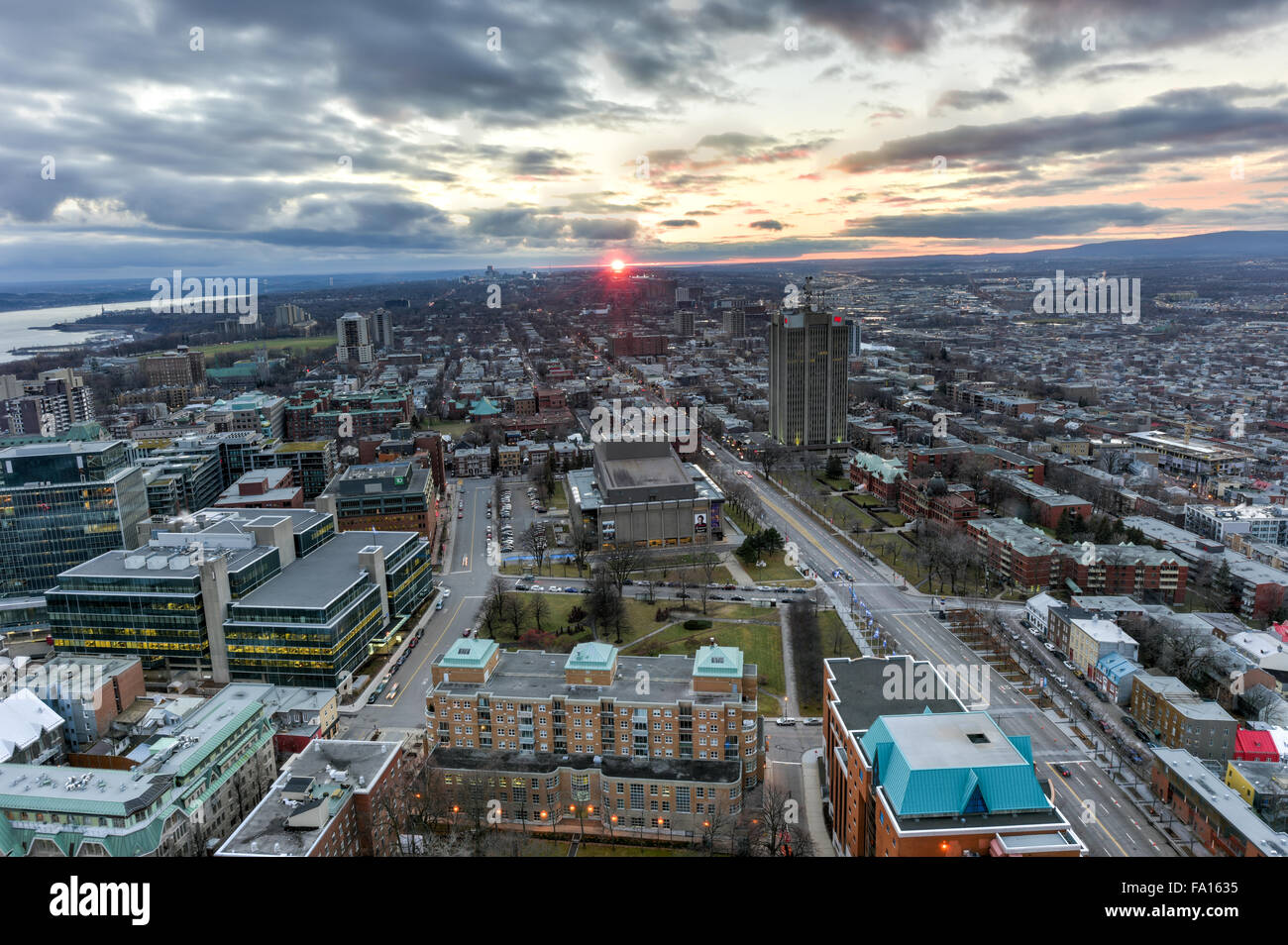 Panoramic view of the Quebec City Skyline Stock Photo - Alamy
