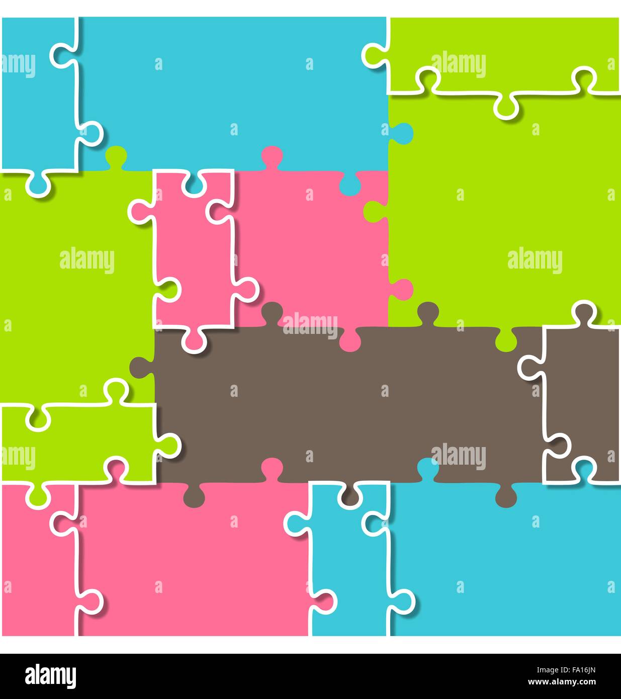 Puzzle Brochure Infographic Element Stock Vector Image & Art - Alamy