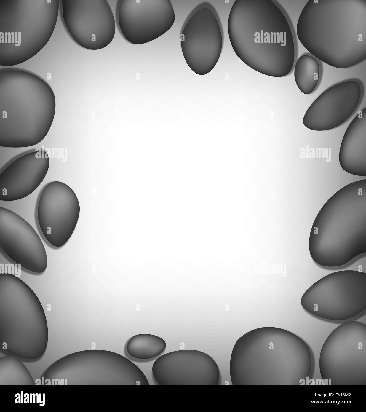 Stones like frame on grayscale Stock Vector Image & Art - Alamy