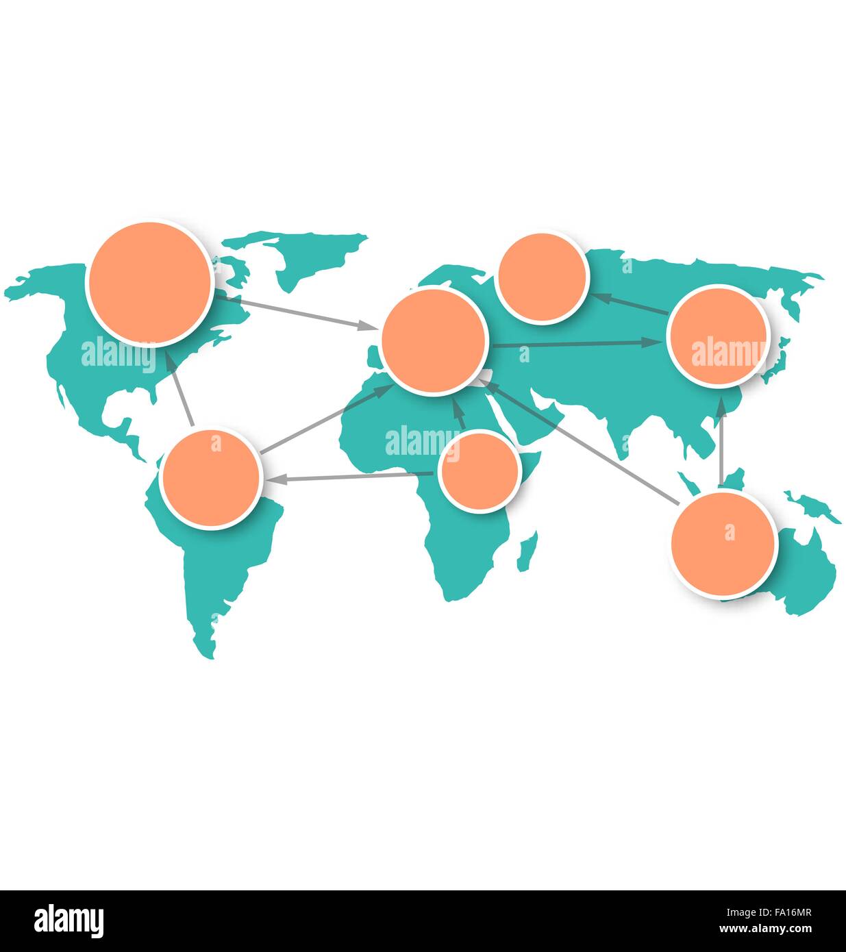 Wide geographical coverage Stock Vector Images - Alamy