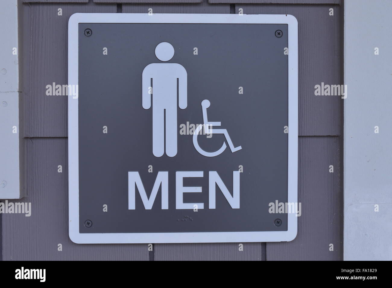 Bathroom sign for men Stock Photo - Alamy