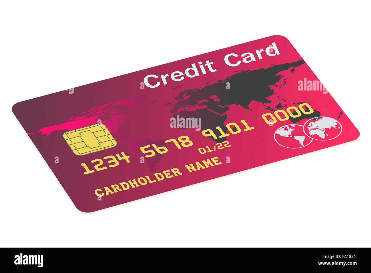 credit card isolated on white background Stock Photo - Alamy