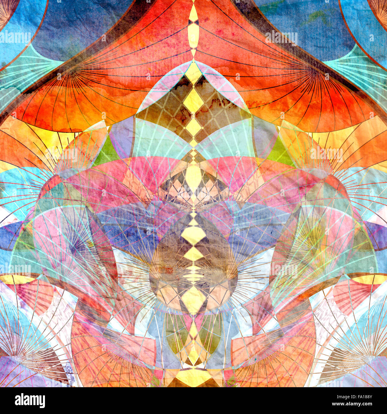 graphic abstract background with a different elements Stock Photo - Alamy