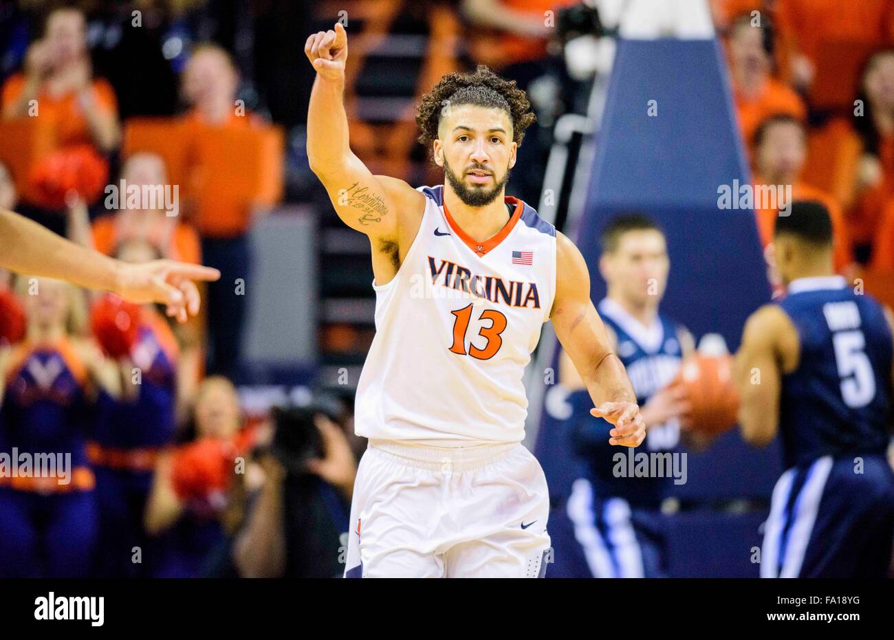 Virginia forward Anthony Gill (13) during the NCAA Basketball game ...