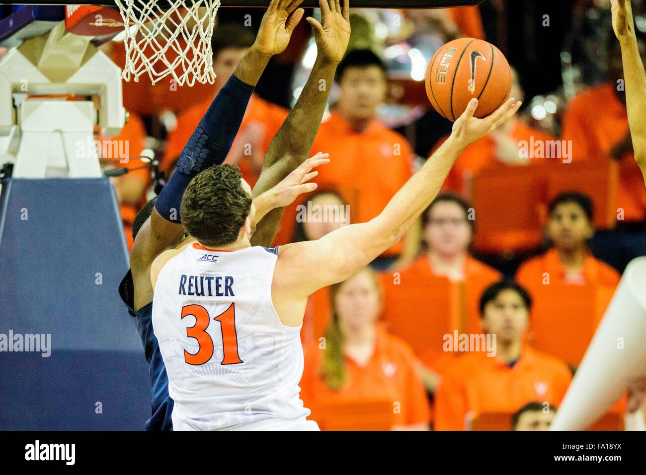 Virginia forward Jarred Reuter (31) during the NCAA Basketball game ...