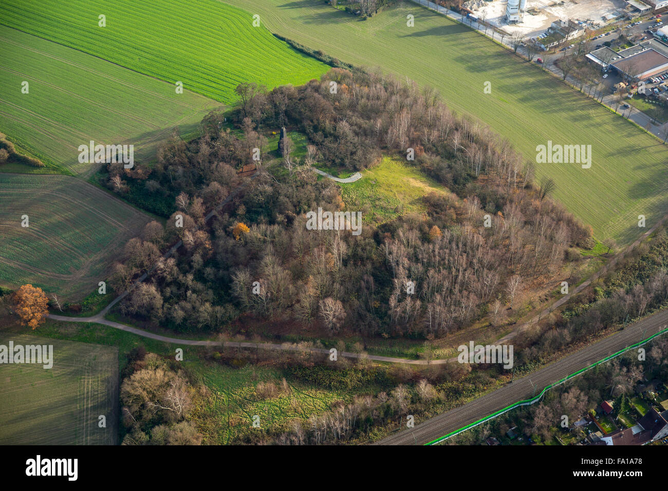 Aerial view, Mechtenberg Gelsenkirchen-Süd, recreation area, Bismarck ...