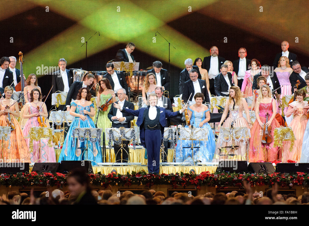 Liverpool, UK. 19th December 2015. Andre Rieu, the Dutch King of Waltz ...