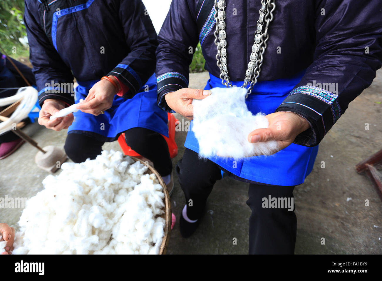 Qiandongnan, China's Guizhou Province. 19th Dec, 2015. Women of Dong ...