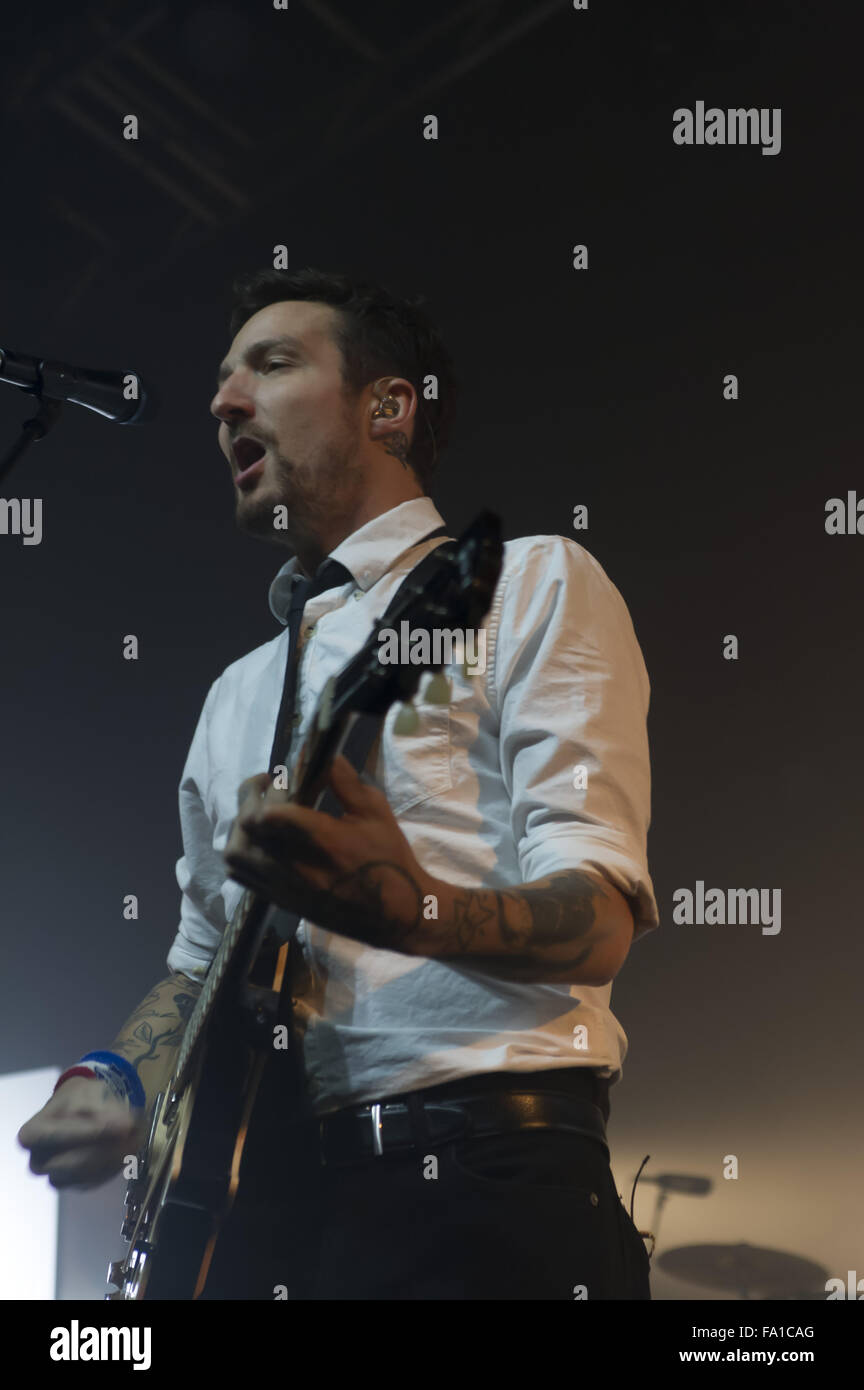 Singer-songwriter Frank Turner performing live on stage at O2 Academy ...