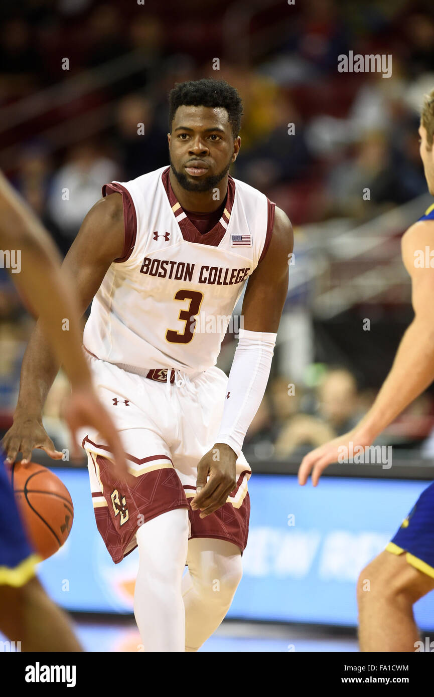 Saturday, December 19, 2015: Boston College Eagles guard Eli Carter (3 ...