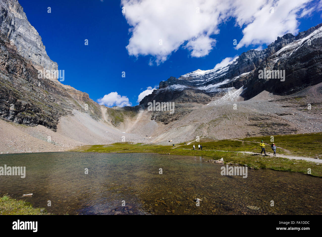 Larch Valley hiking trail to Sentinel Pass. Banff National Park ...