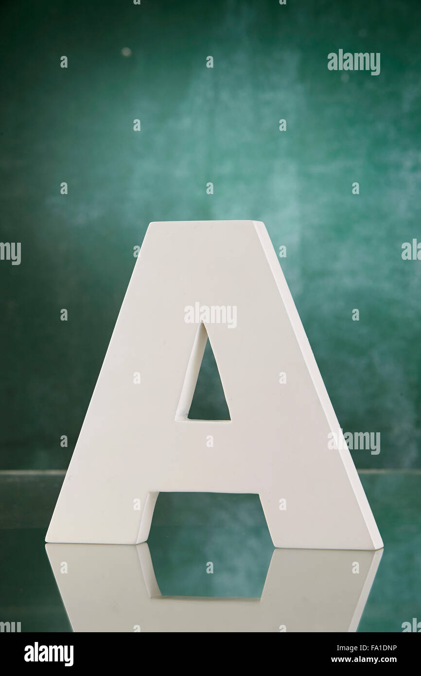 big alphabet in front of the chalk board Stock Photo - Alamy