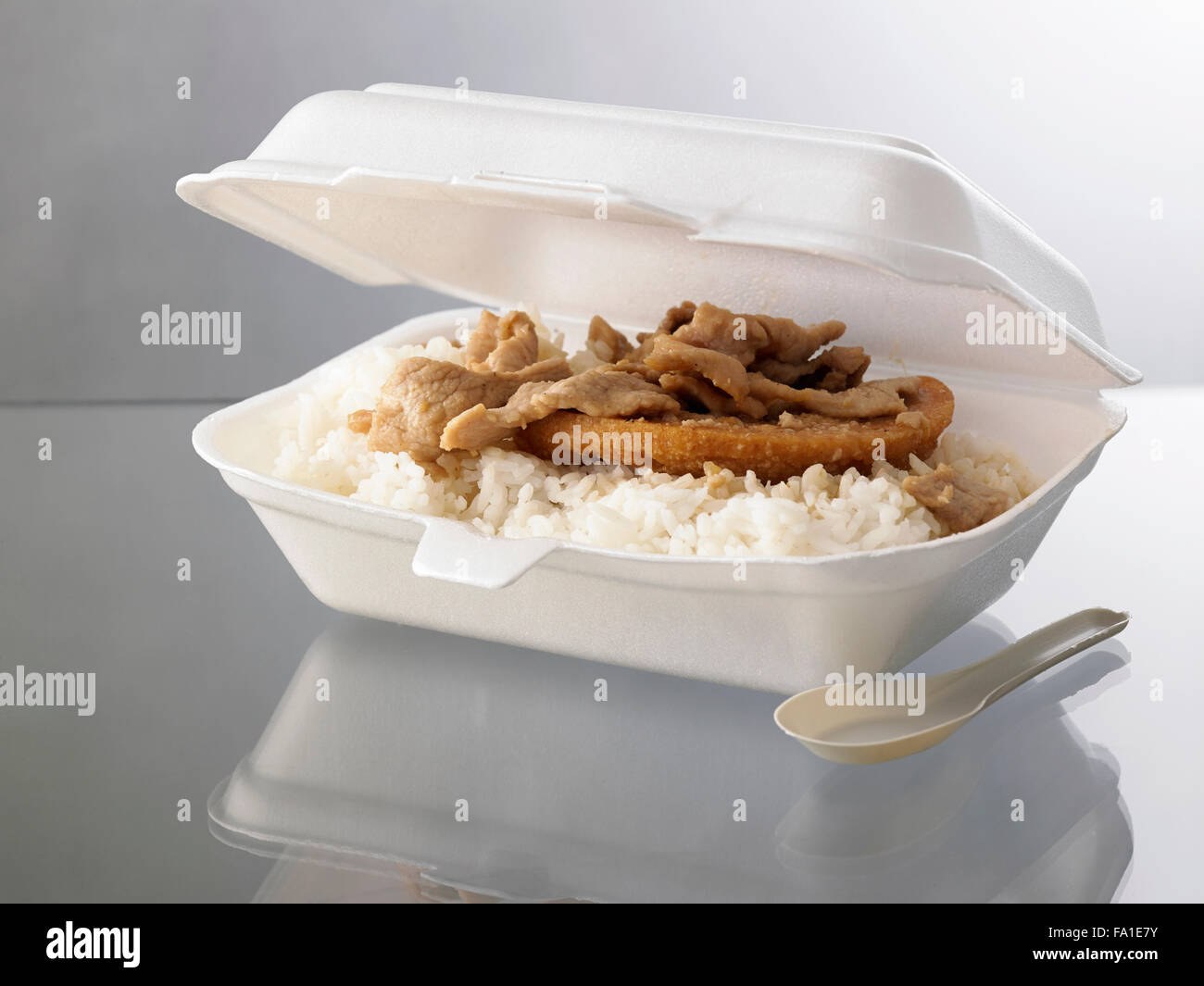 take away lunch box with rice Stock Photo - Alamy