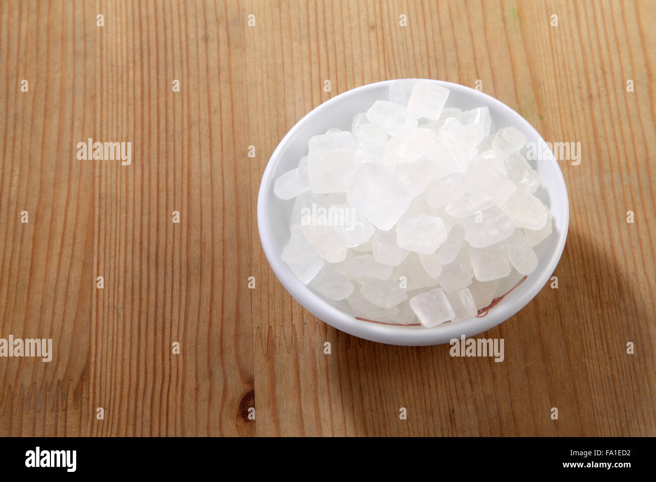 top view rock sugar in a saucer Stock Photo - Alamy