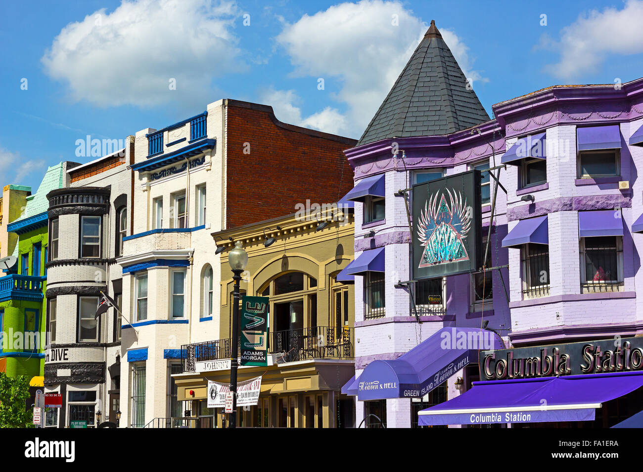 Vibrant Adams Morgan neighborhood of Washington DC, USA Stock Photo - Alamy